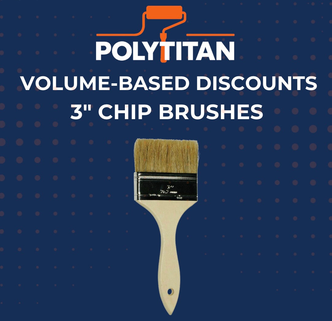 3" Chip Brushes Bulk Pricing – Polytitan Coatings